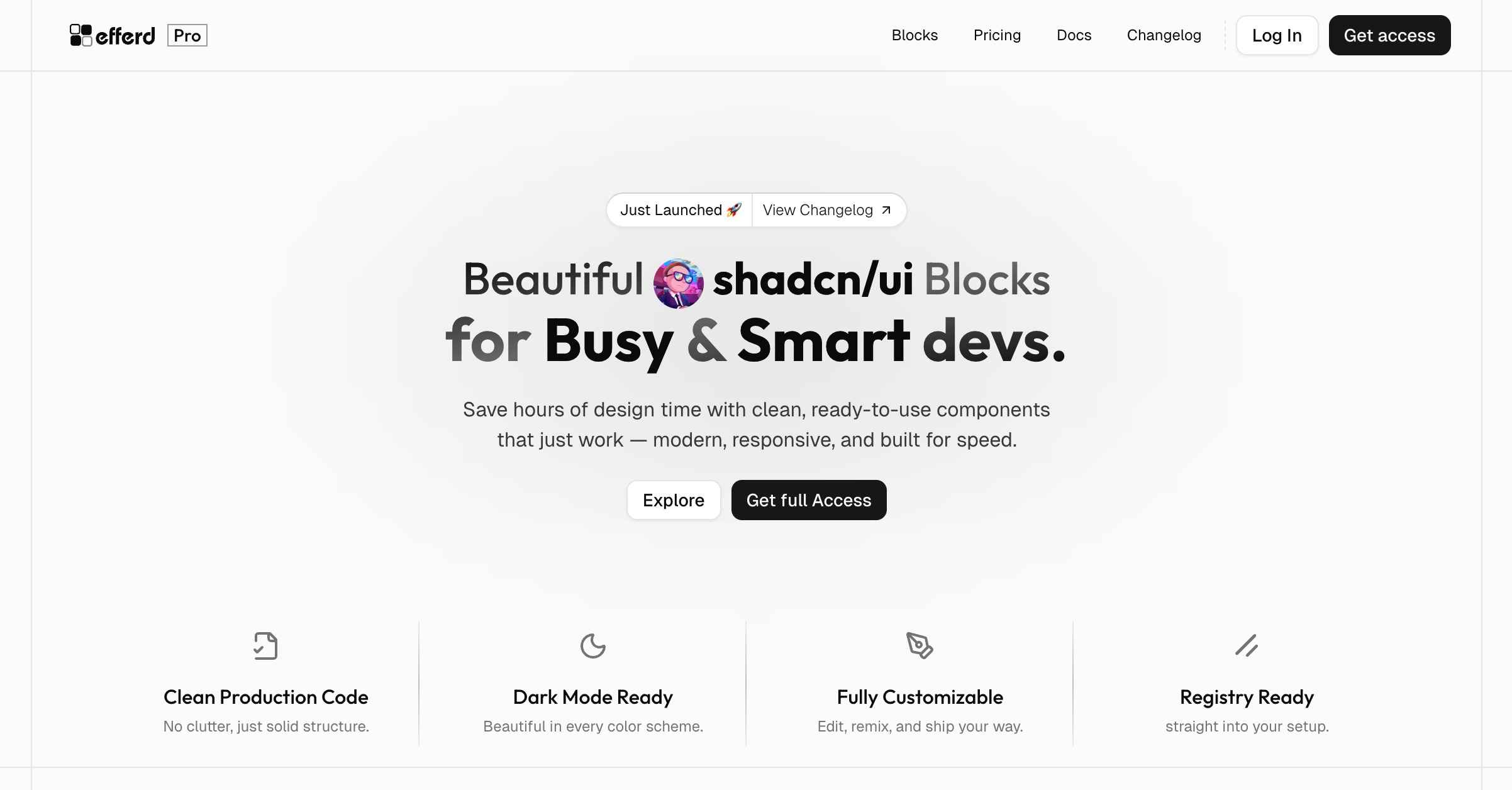 Shadcn/UI Form Blocks | Efferd